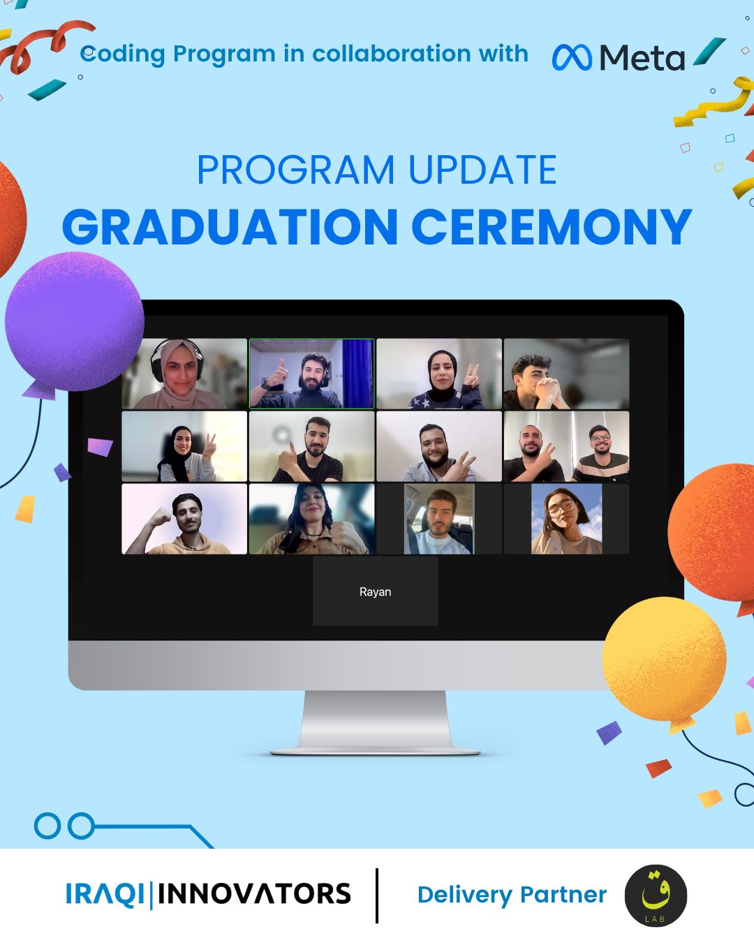 Coding Program Completion with Iraqi Innovators | QAF Lab